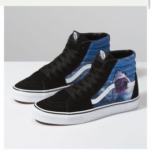 Vans | Shoes | Vans X Shark Week Suede Great White Sk8 Hi Sneaker ...